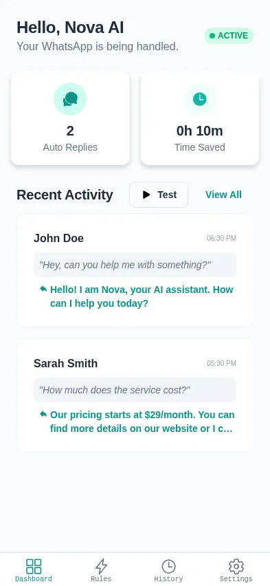 WhatsApp Reply Agent
