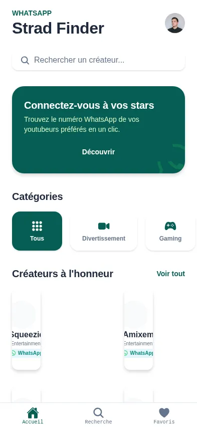 WhatsApp Strad Finder
