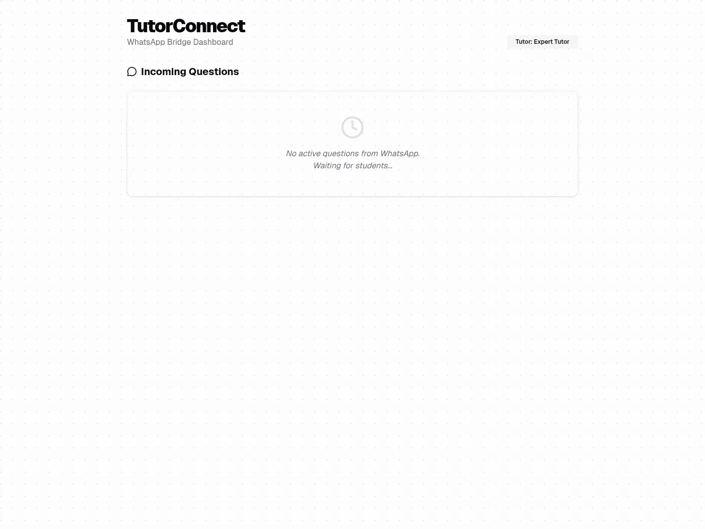 TutorConnect WhatsApp Bridge