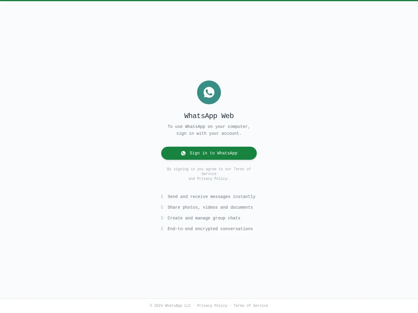 WhatsApp Web Clone
