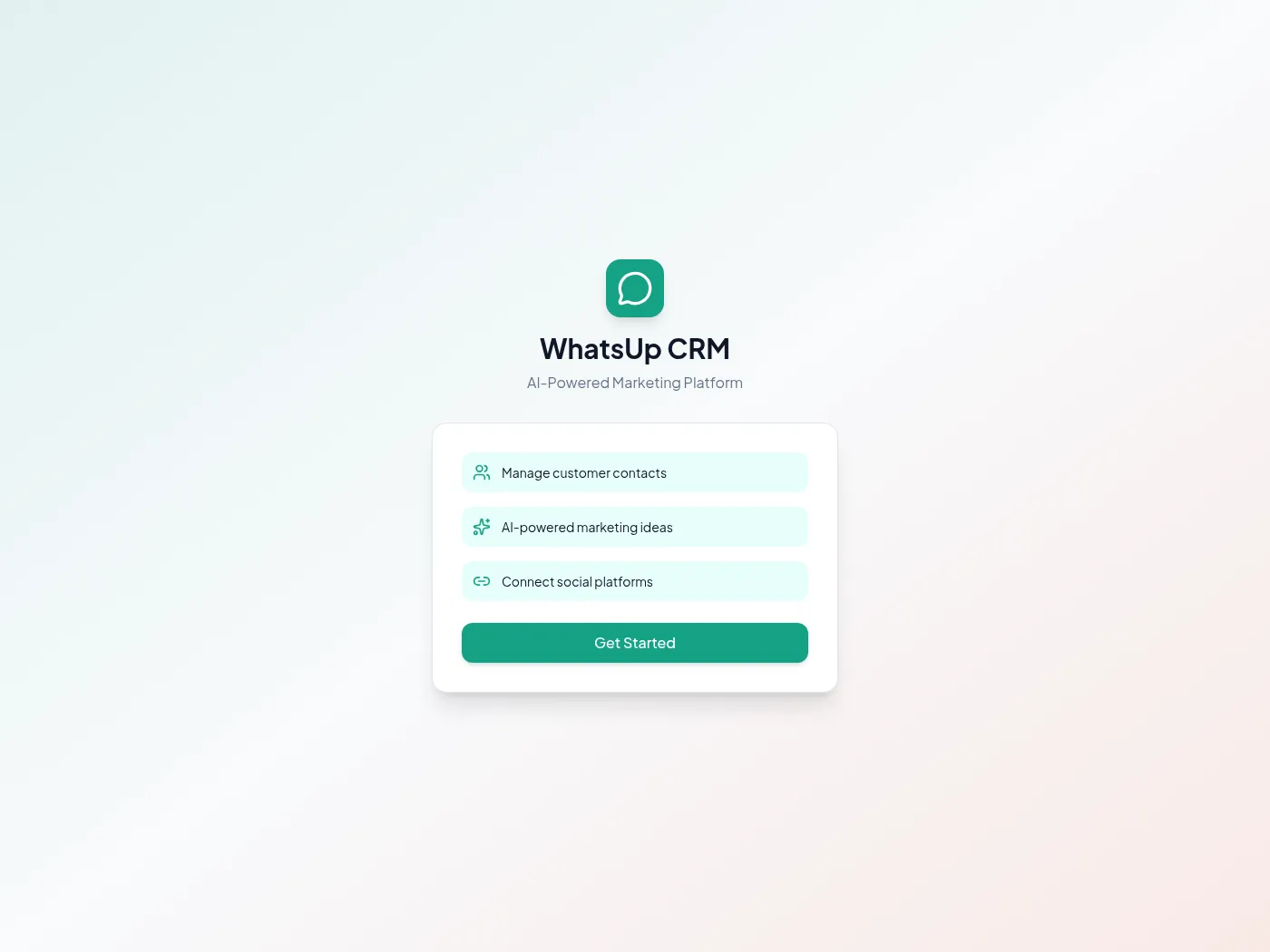 WhatsUp Marketing CRM