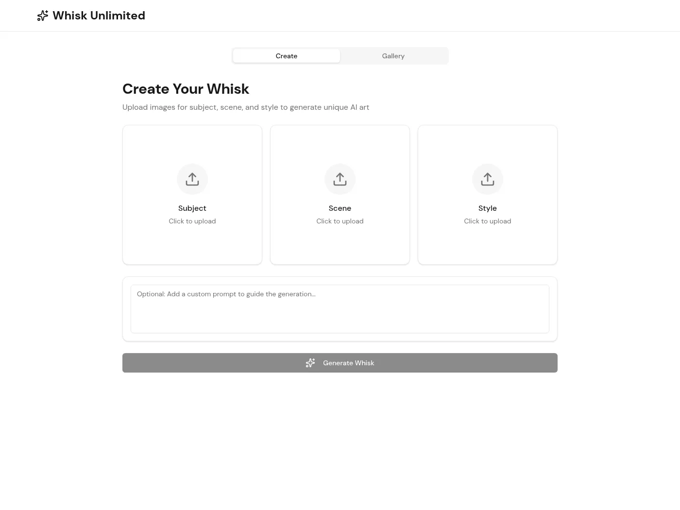 Whisk Unlimited Clone