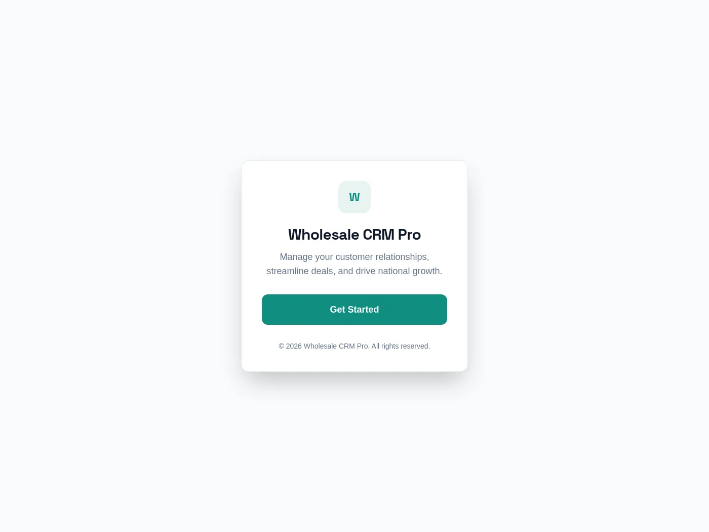 Wholesale CRM Pro
