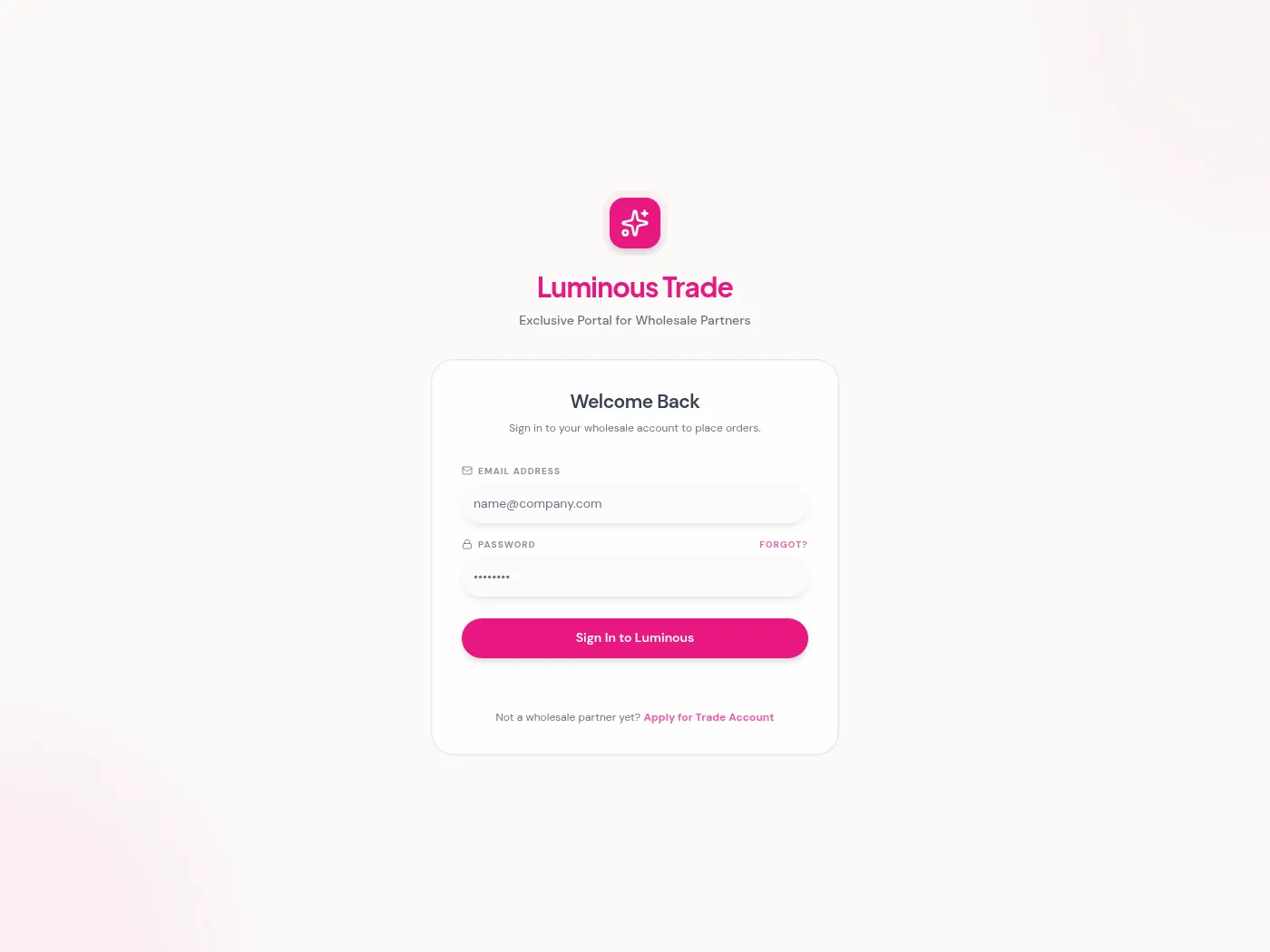 Wholesale Client Portal