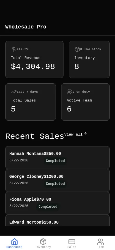 Wholesale Pro Suite