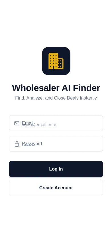 Wholesaler AI Finder