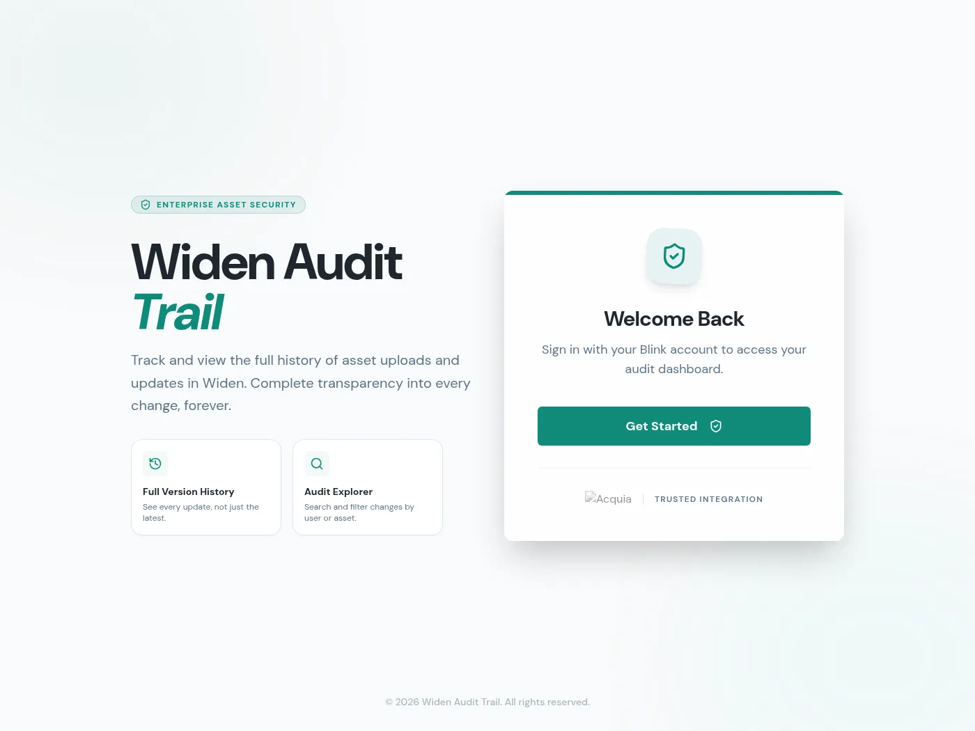 Widen Asset Audit Trail