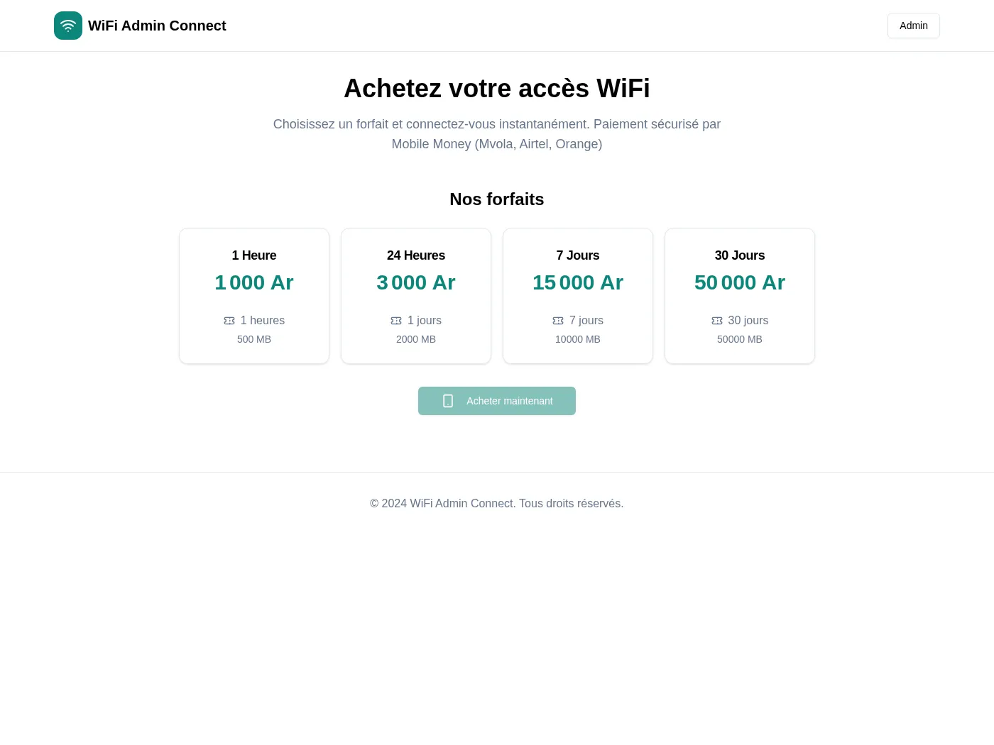 WiFi Admin Connect