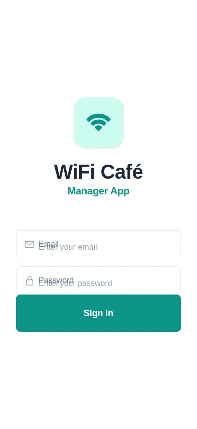 WiFi Café Manager