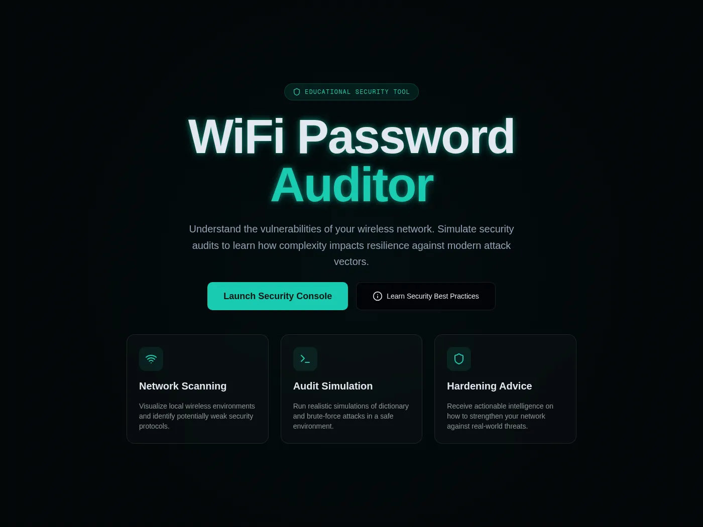 WiFi Password Auditor
