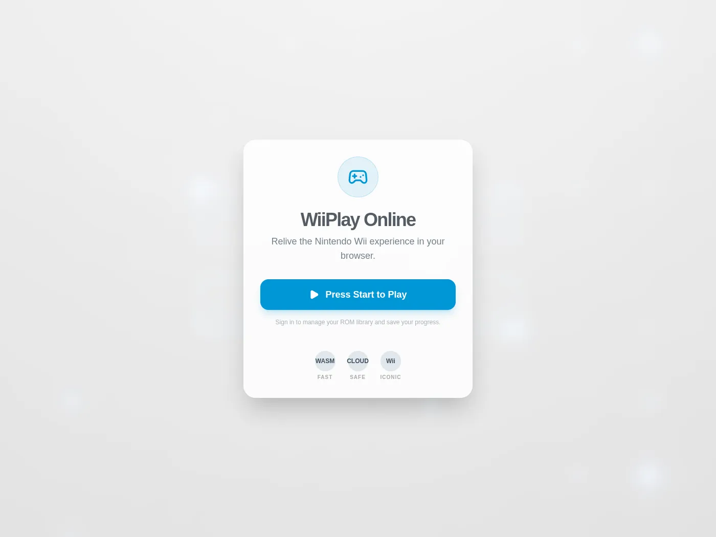 WiiPlay Emulator