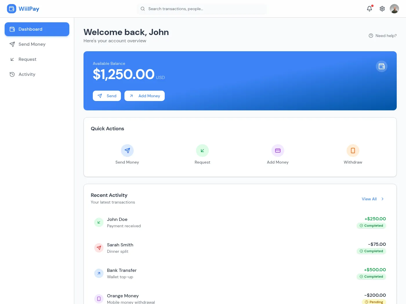 WiilPay Payment Platform