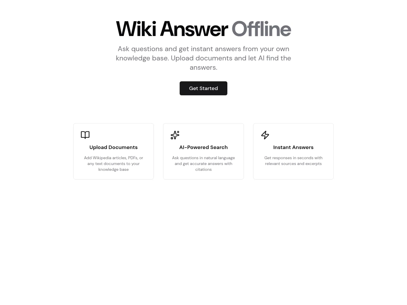 Wiki Answer Offline