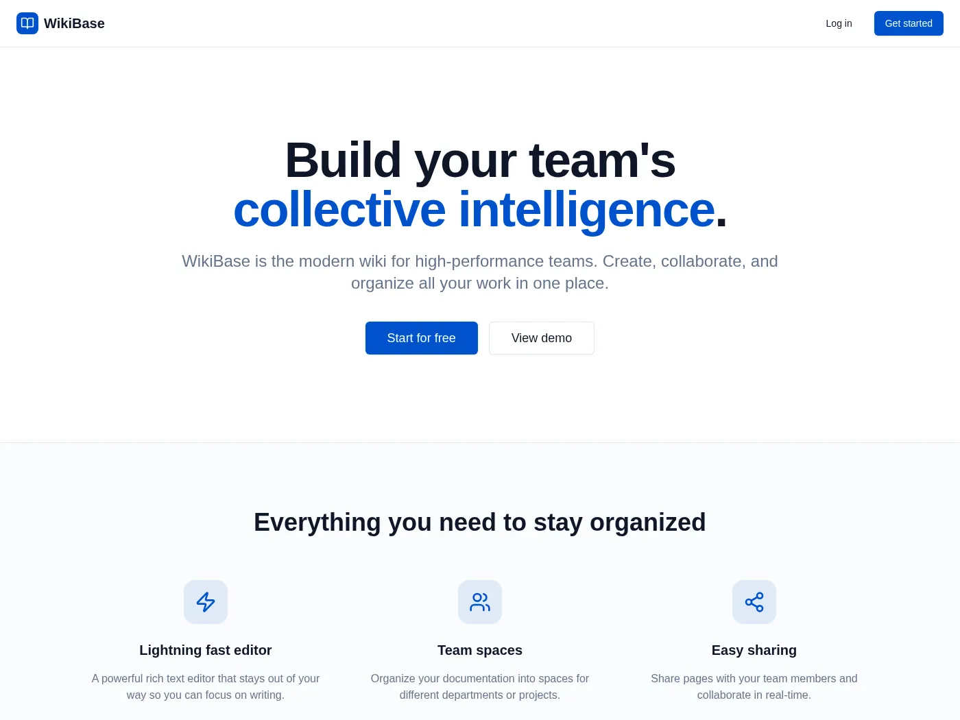 Confluence Clone Wiki