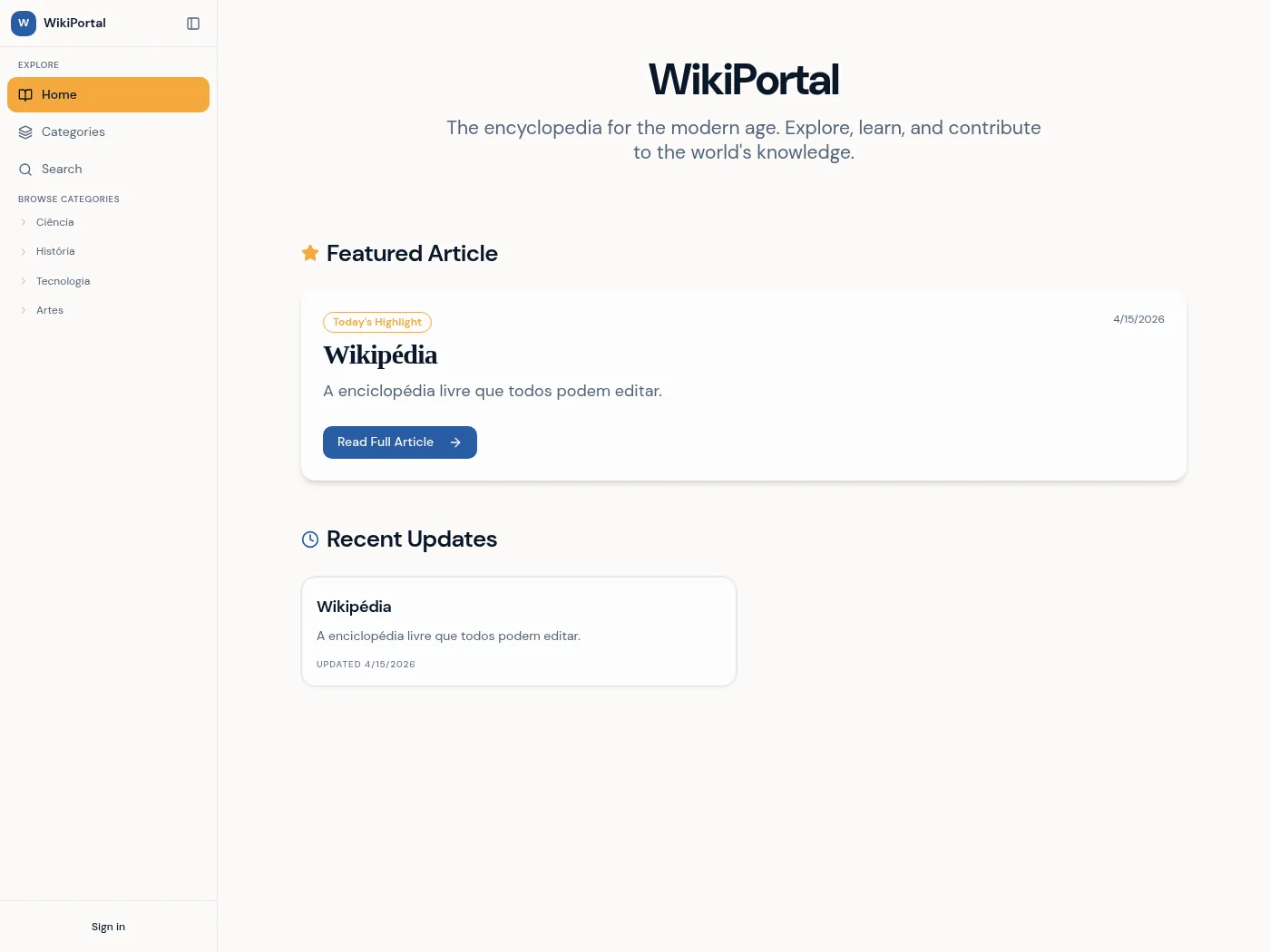 WikiPortal