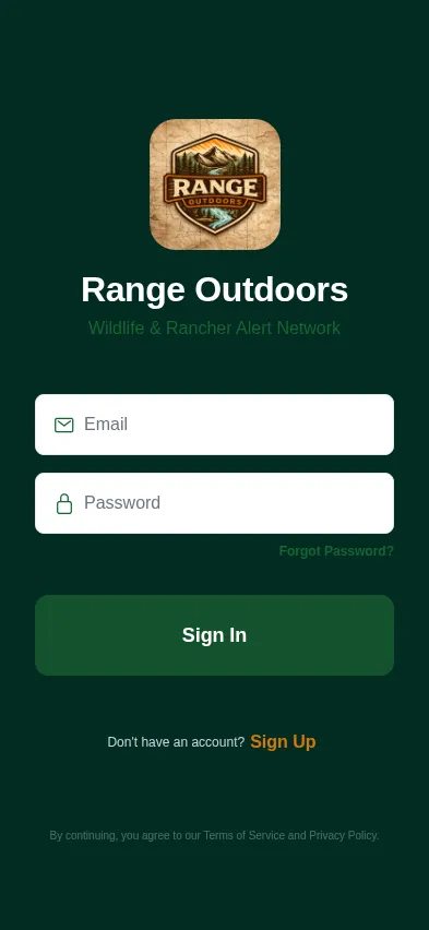 Range Outdoors App