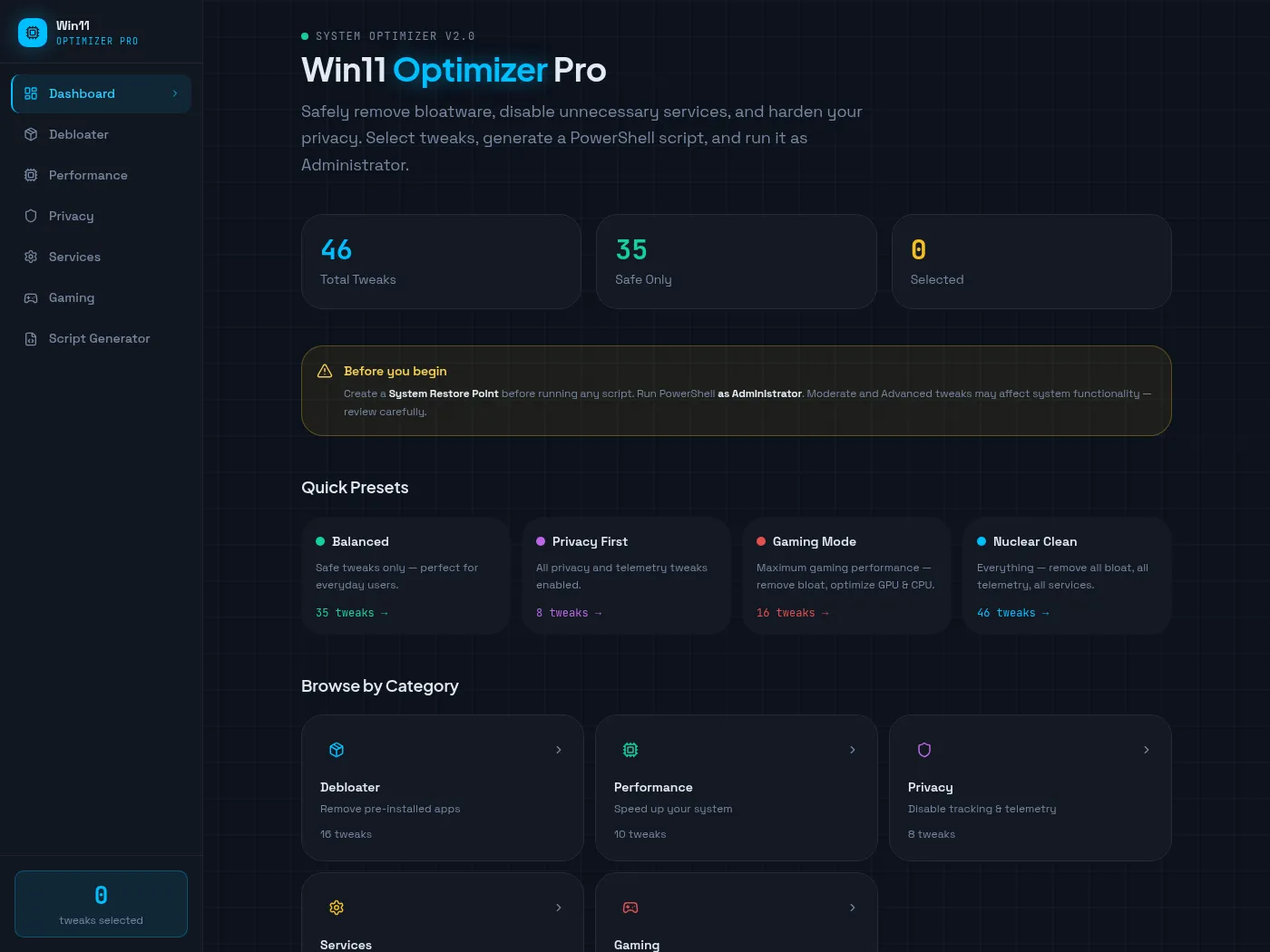 Win11 Optimizer Pro