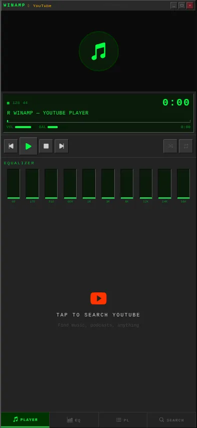 Winamp YouTube Player