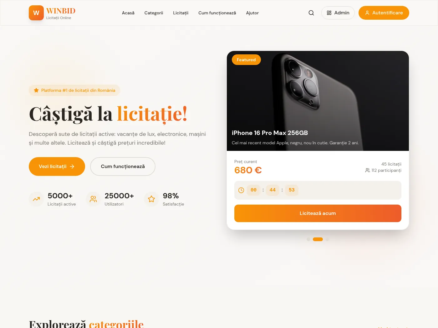 WINBID Licitații Online