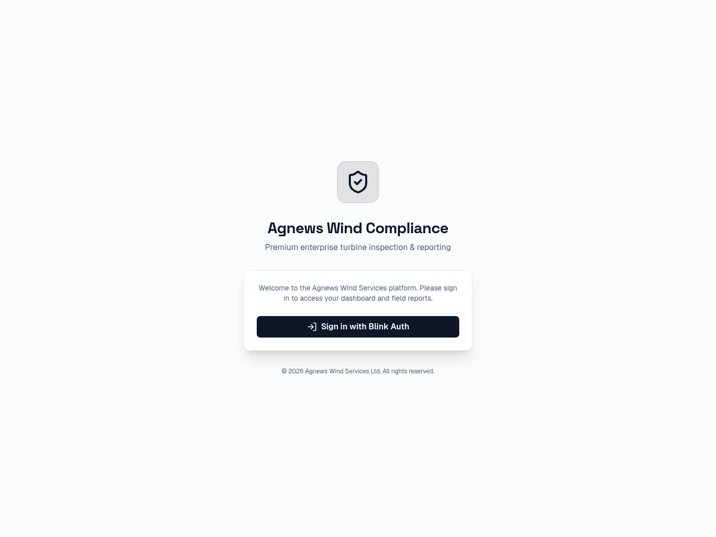 Agnews Wind Compliance Cloud