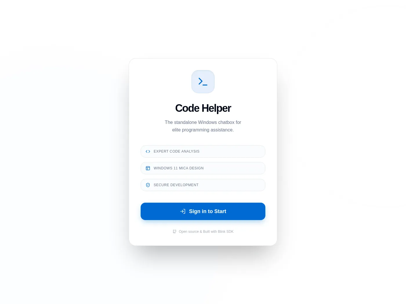 Code Helper Chatbox