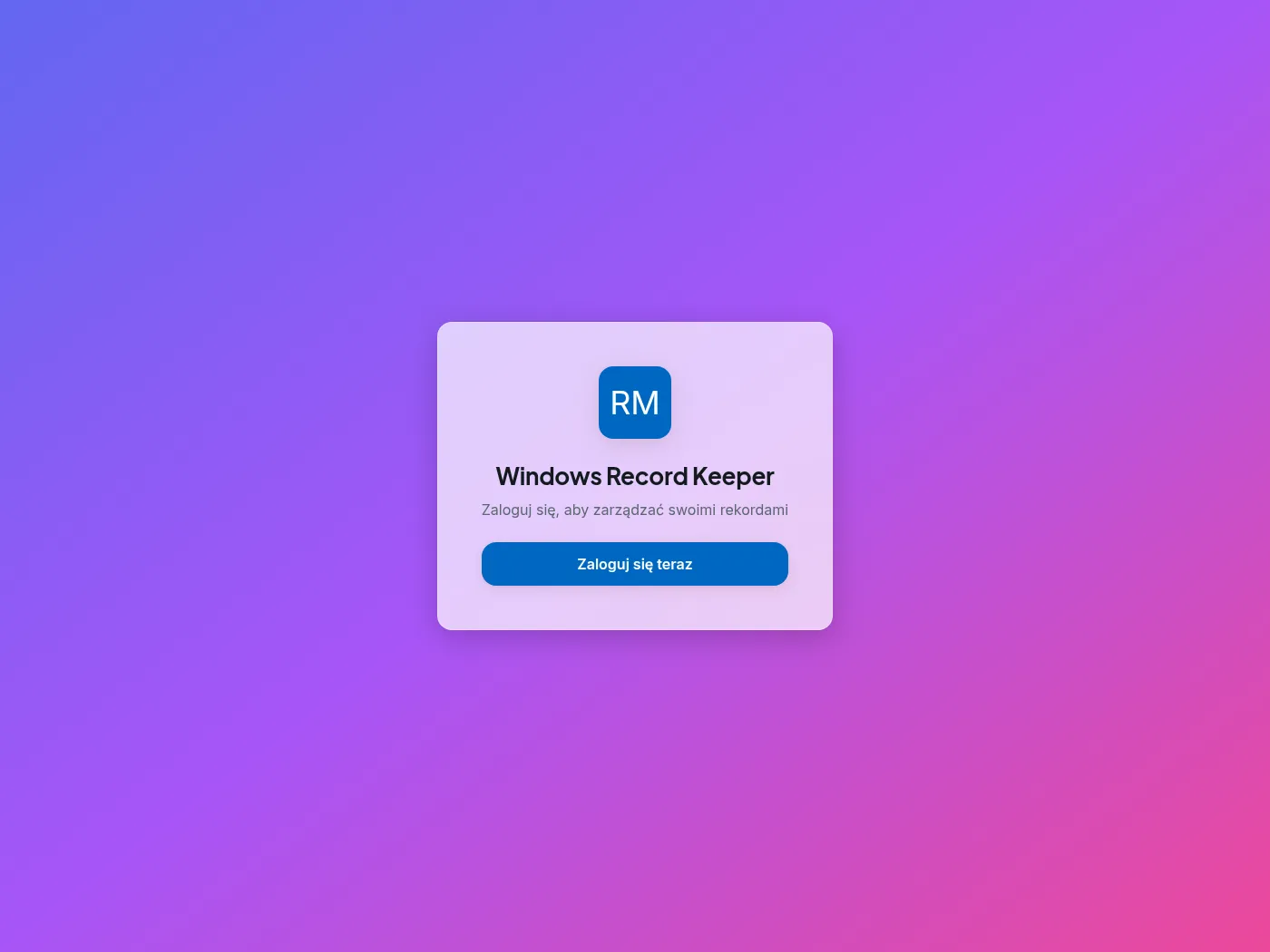 Windows Record Keeper