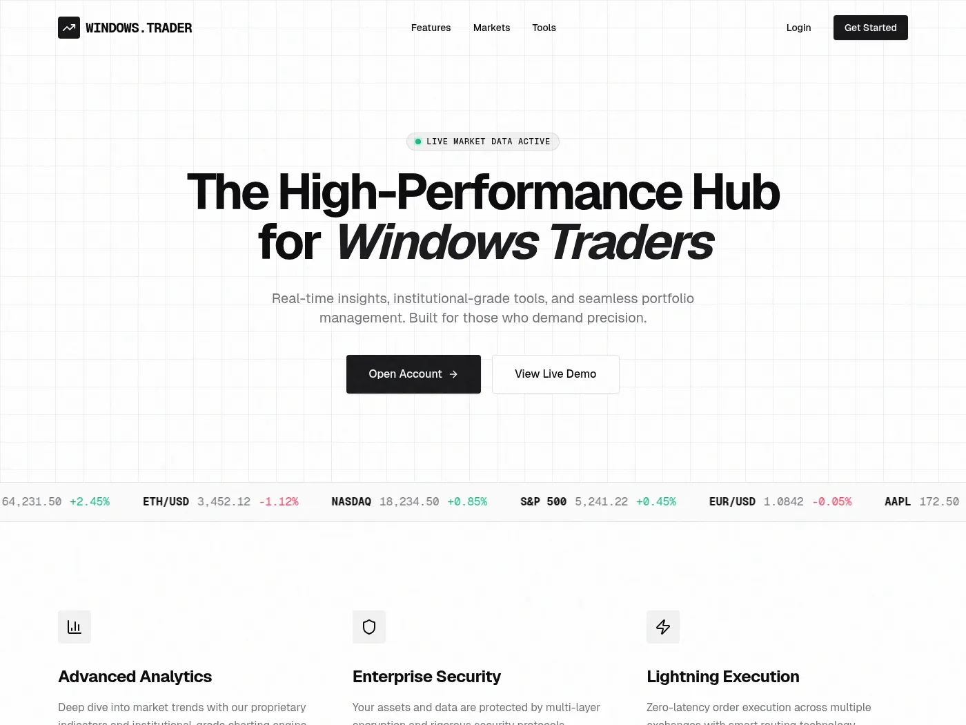Windows Trader Hub