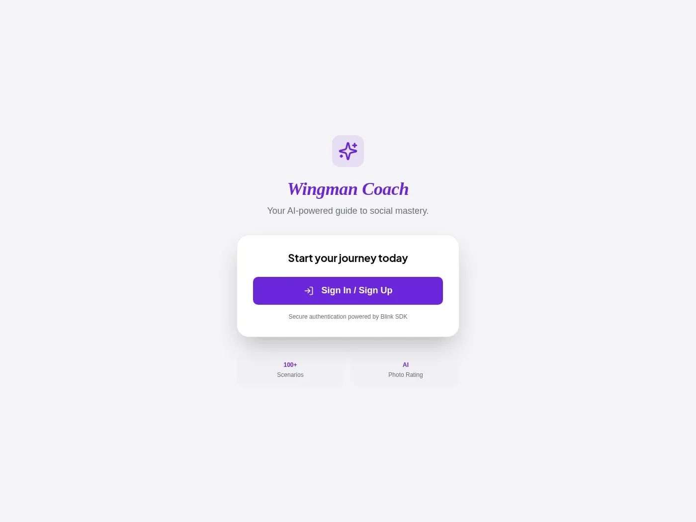 Wingman Coach App