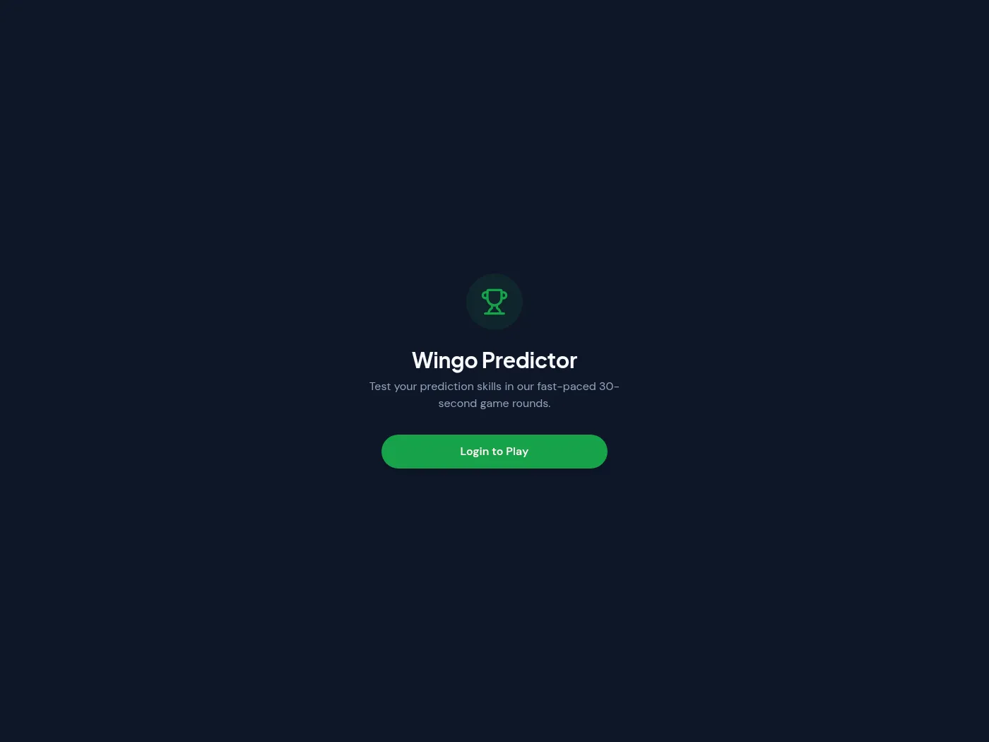 Wingo Predictor