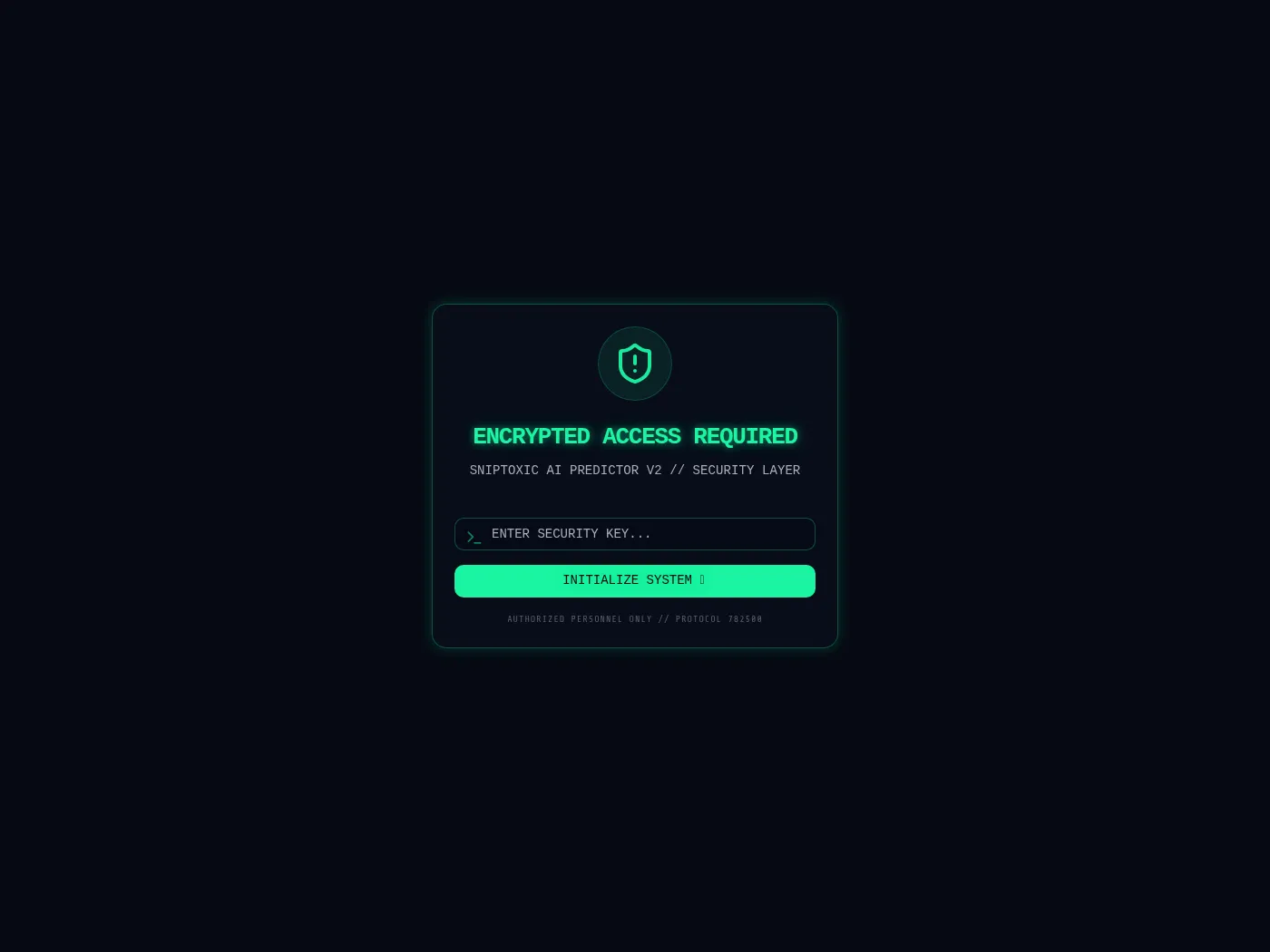 Sniptoxic AI Predictor v2