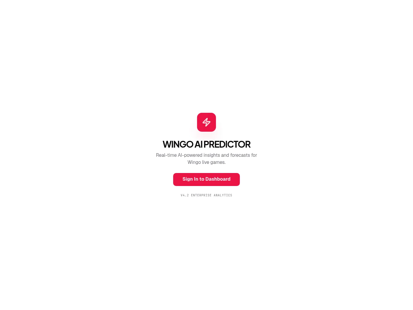 Wingo AI Live Prediction