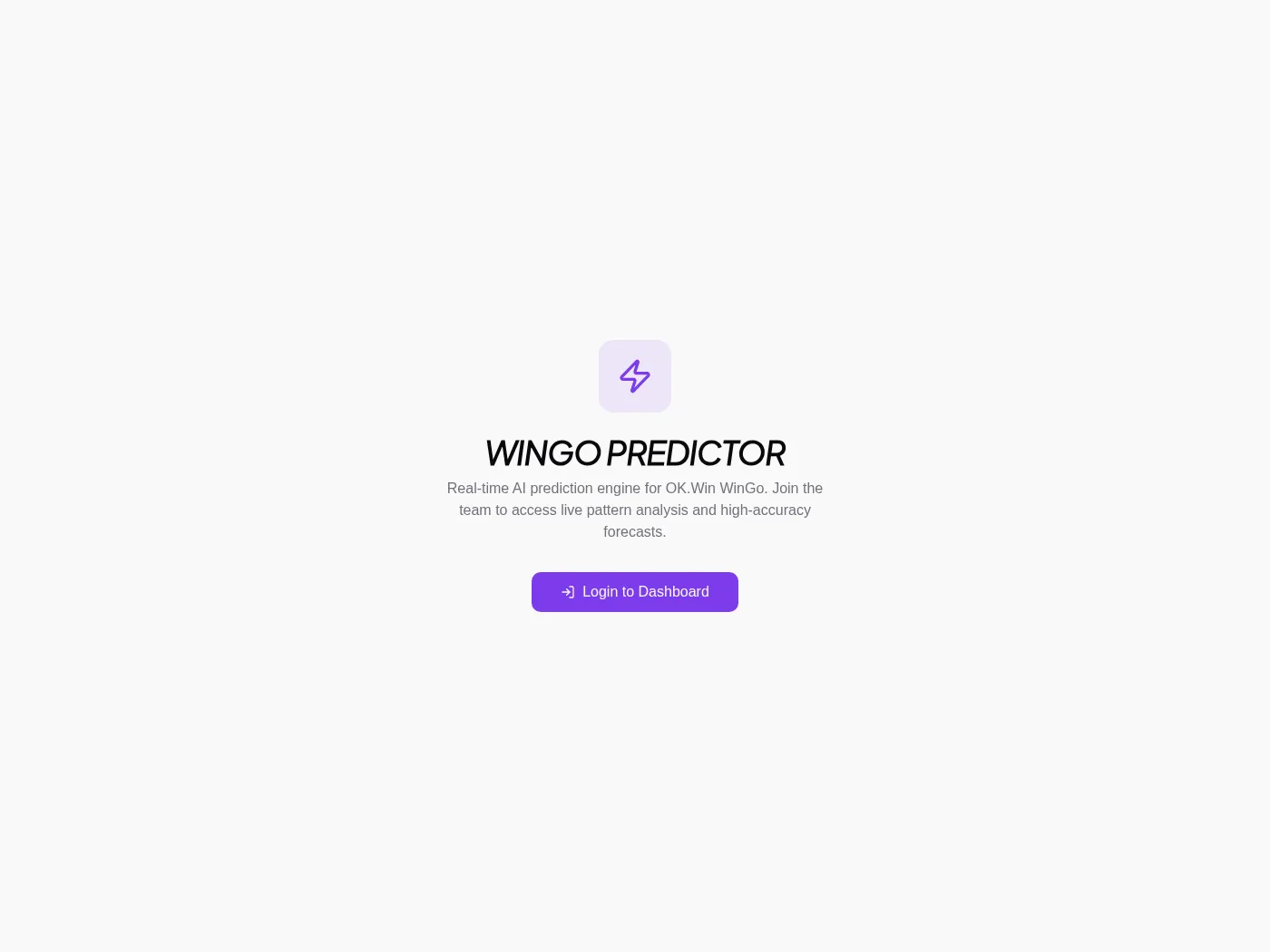 WinGo Live Predictor
