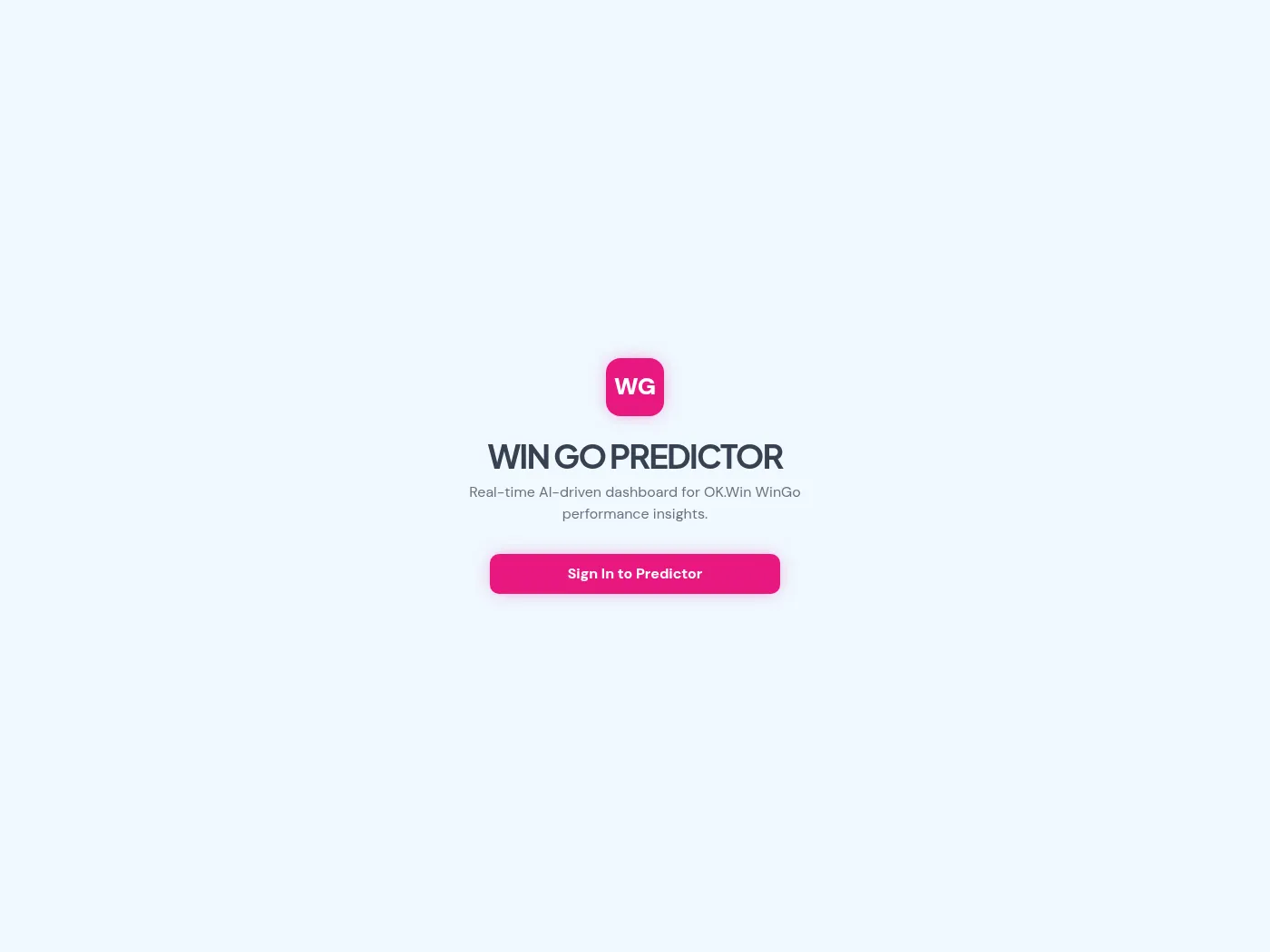 WinGo Live Predictor