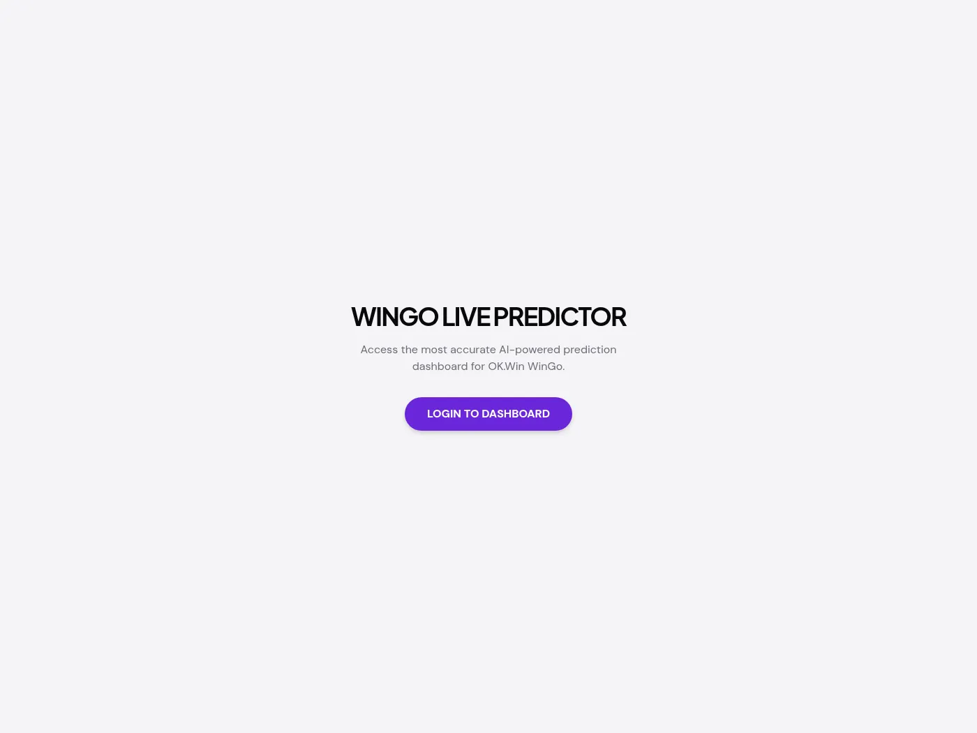 Wingo Live Predictor