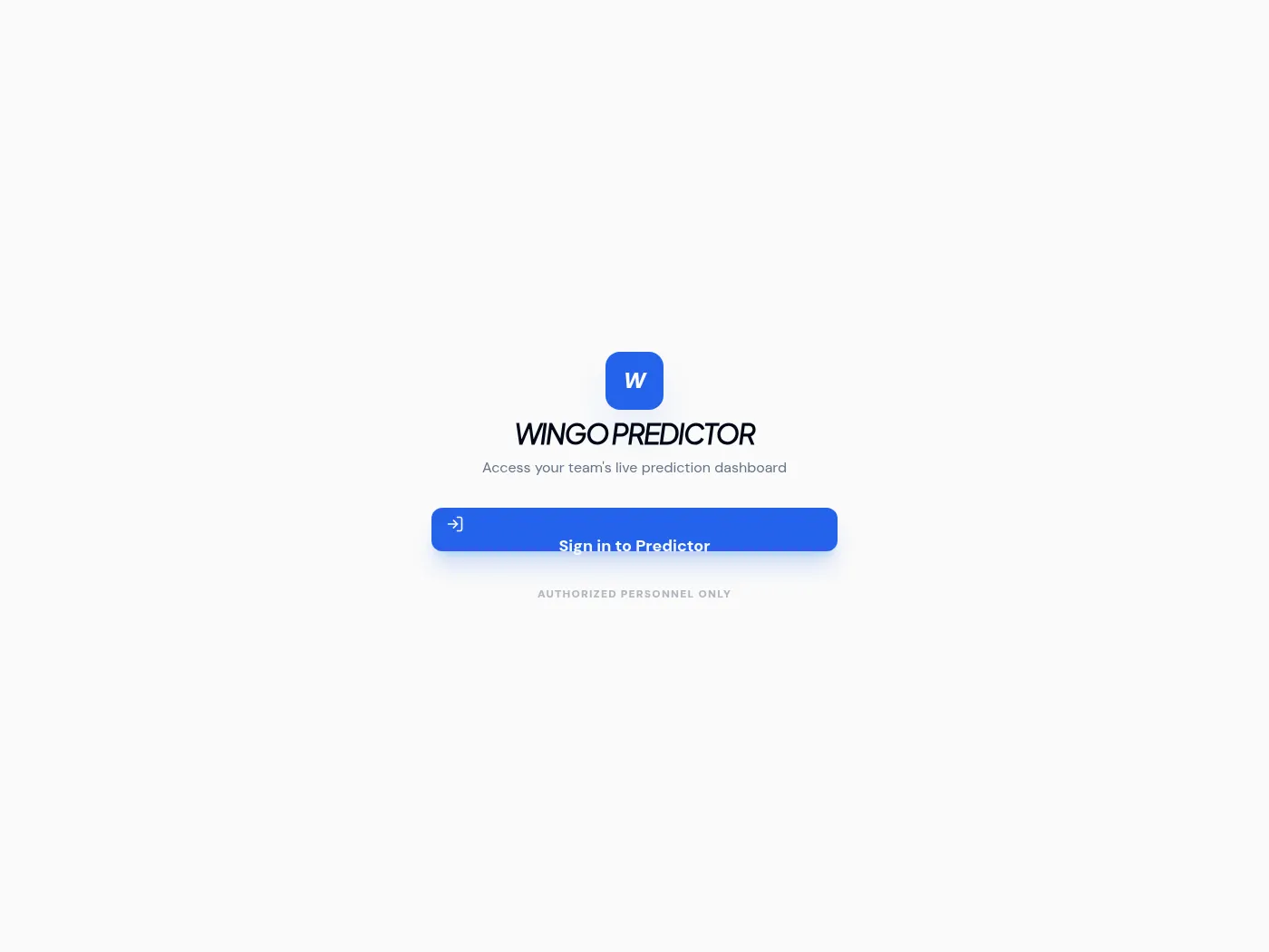 WinGo Live Predictor