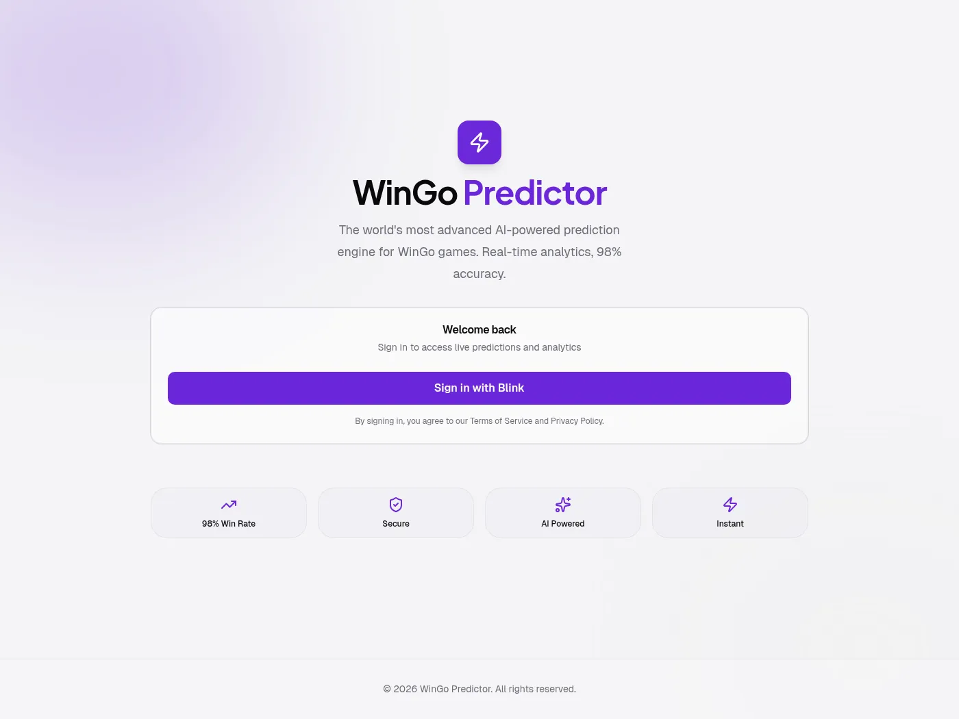 WinGo Live Predictor
