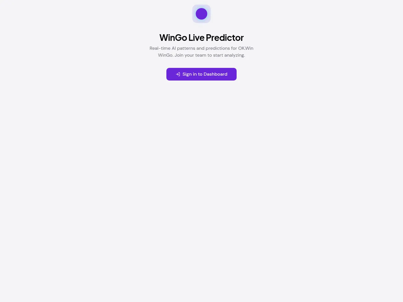 WinGo Live Predictor