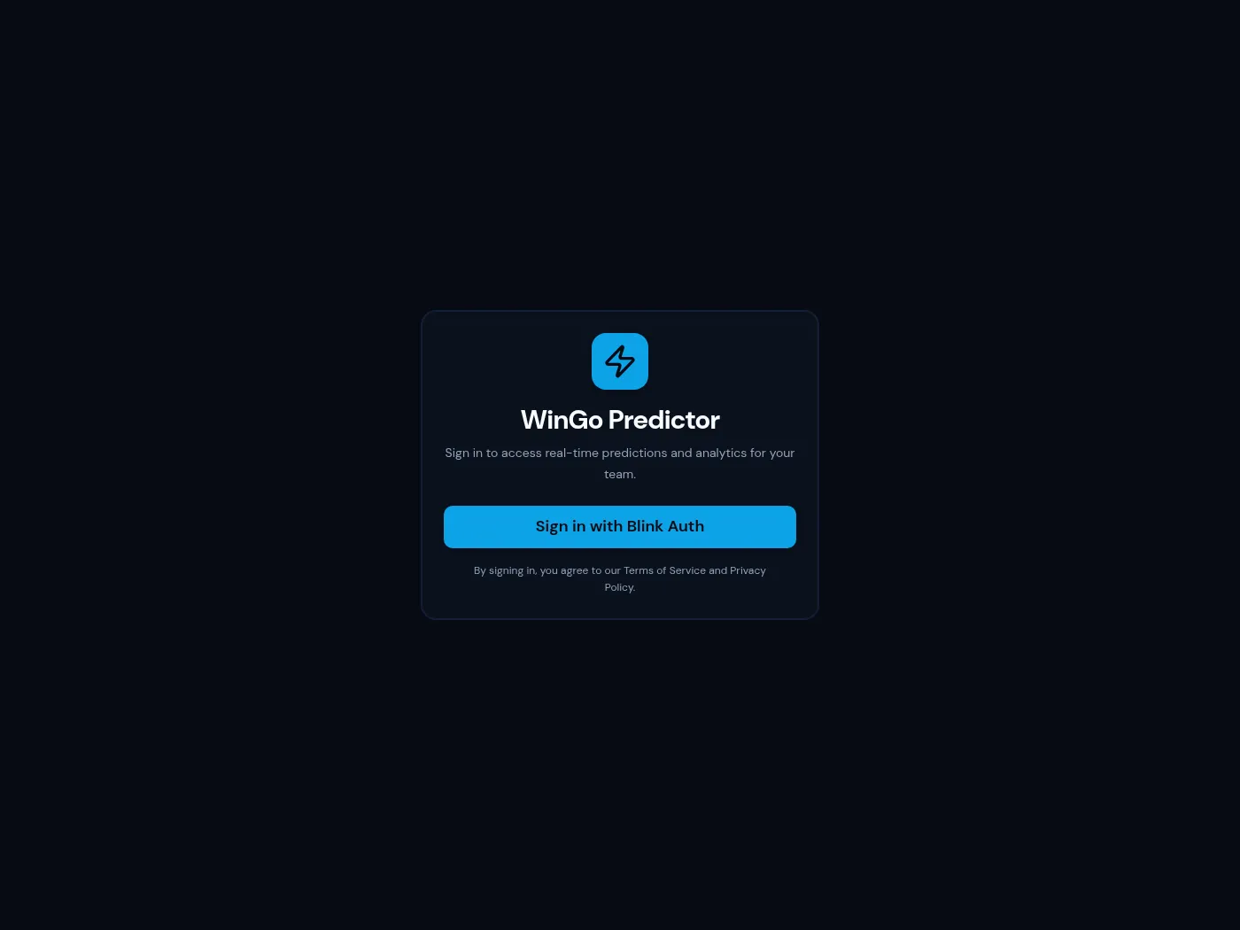 WinGo Live Predictor
