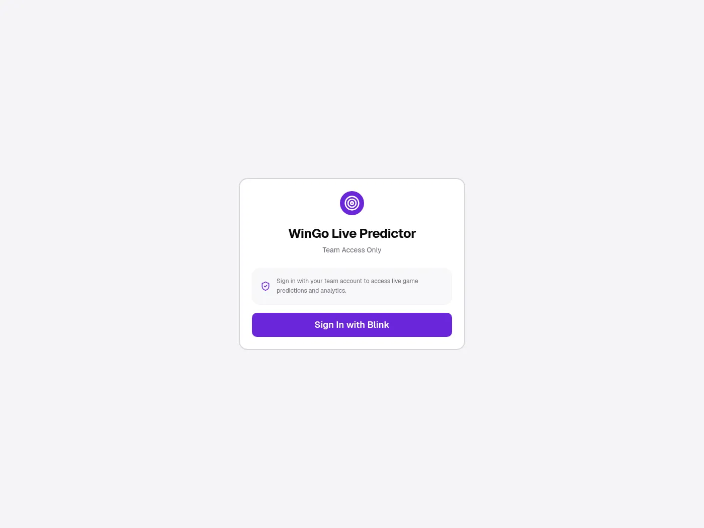 WinGo Live Predictor