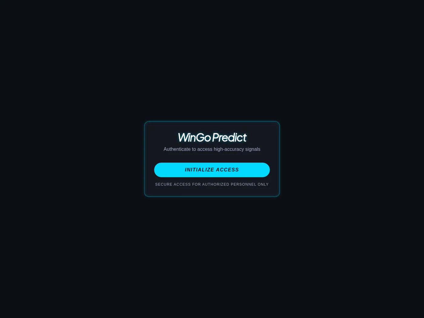 WinGo Live Predictor