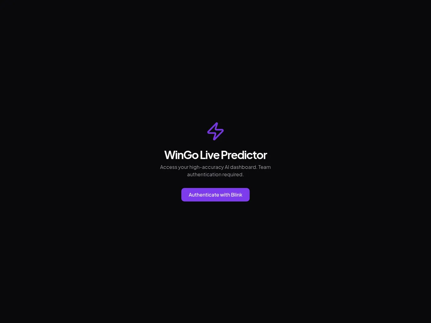 WinGo Live Predictor