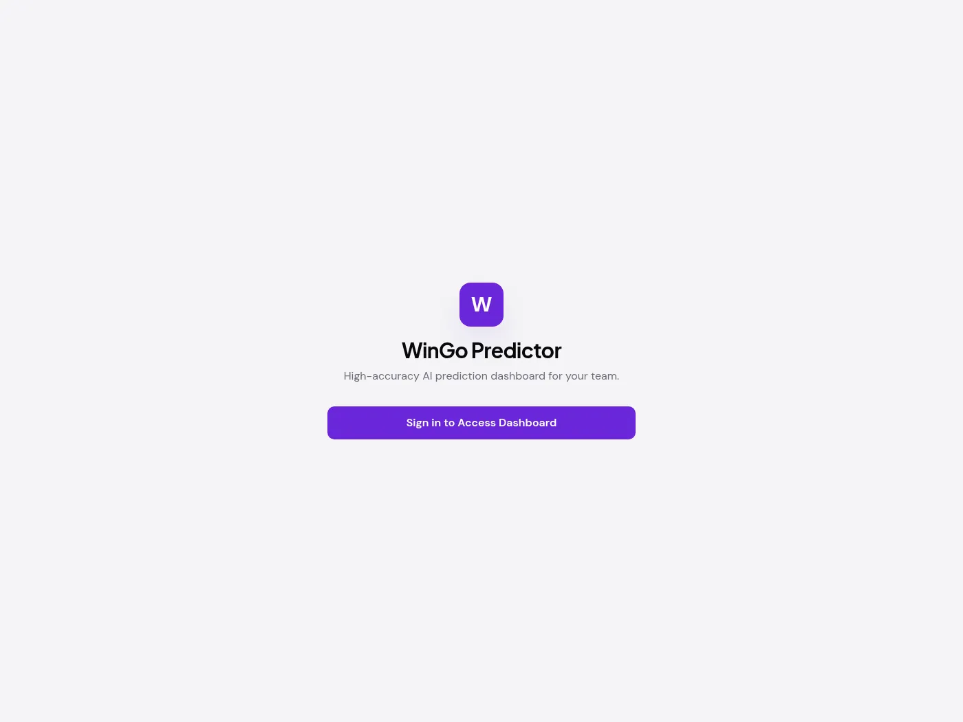 WinGo Live Predictor