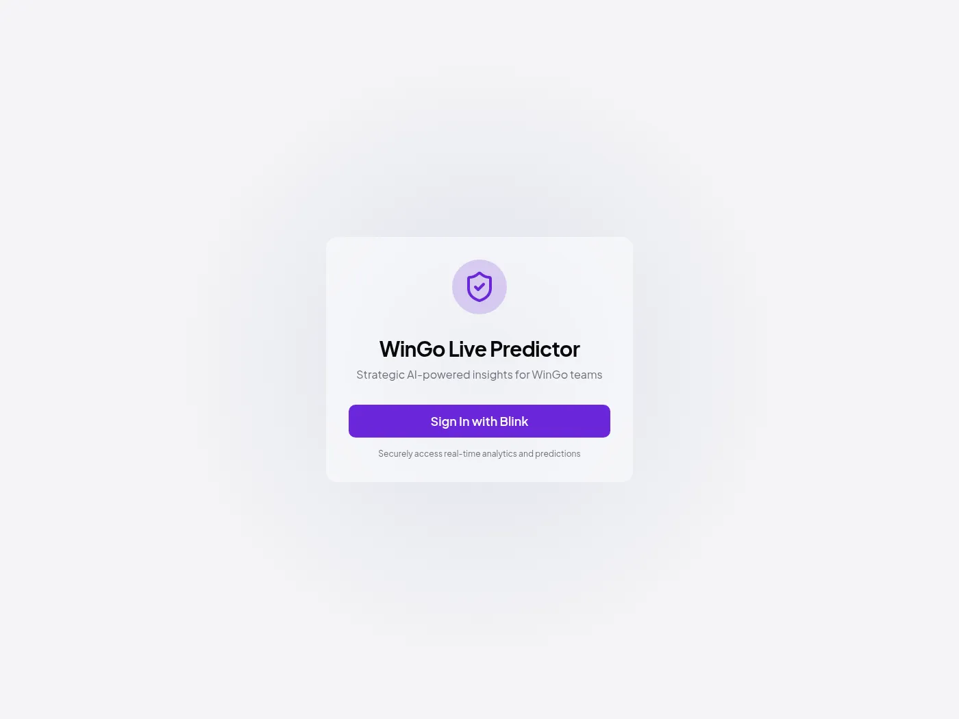 WinGo Live Predictor