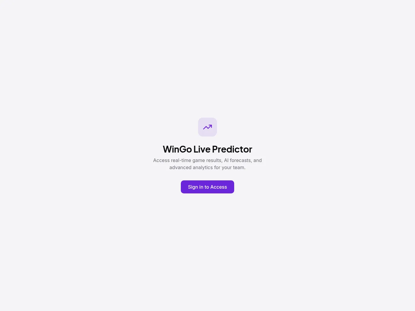 WinGo Live Predictor