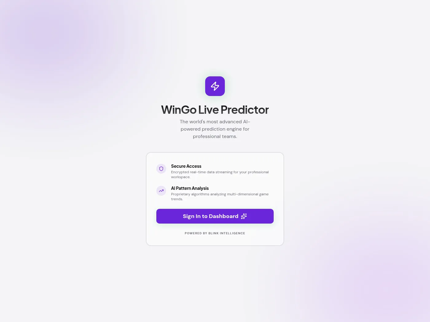 WinGo Live Predictor