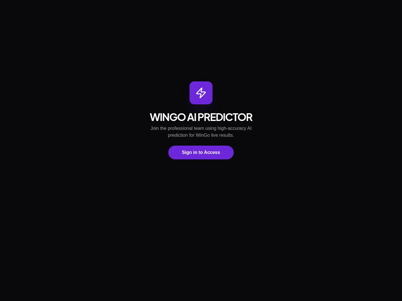 WinGo Live Predictor
