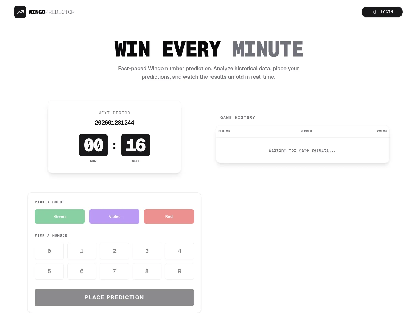 Wingo Minute Predictor