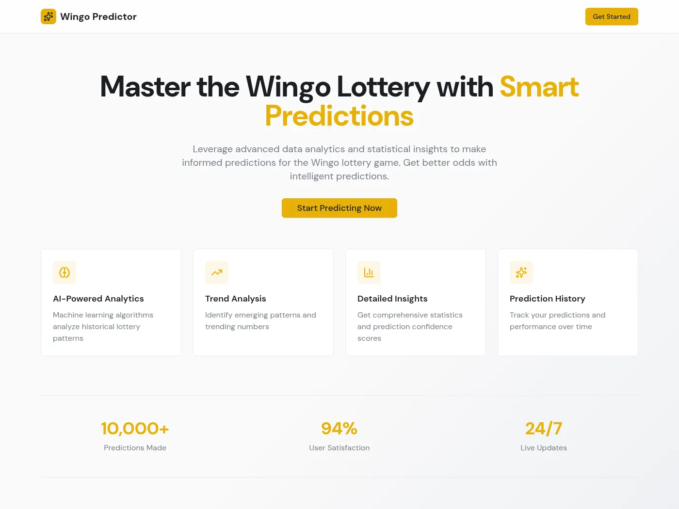 Wingo Predictor