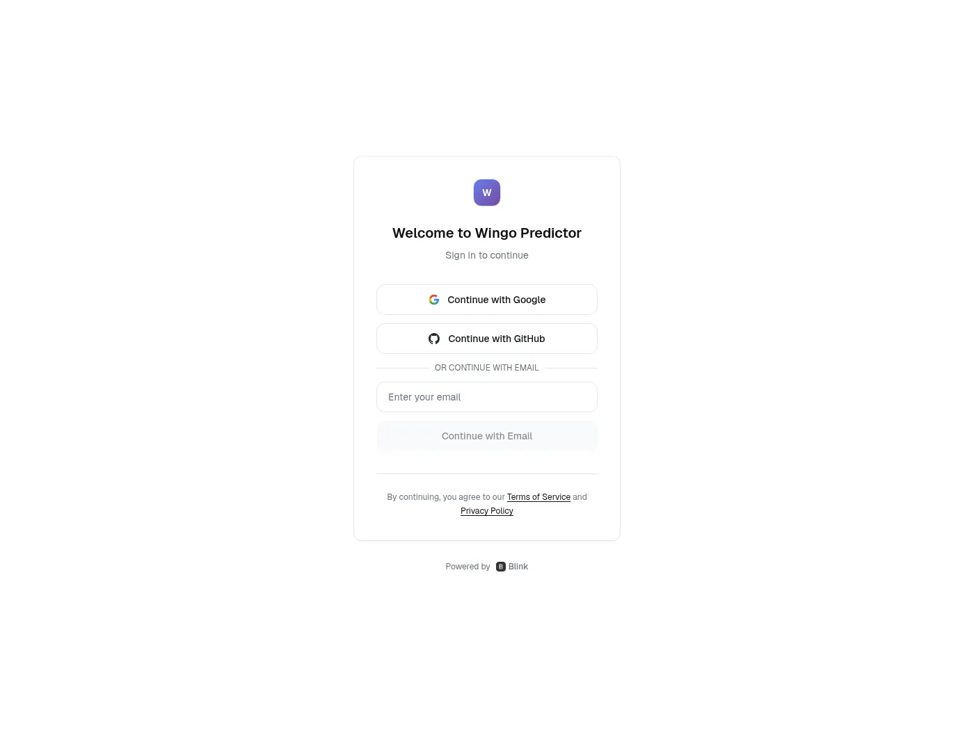 Wingo Predictor
