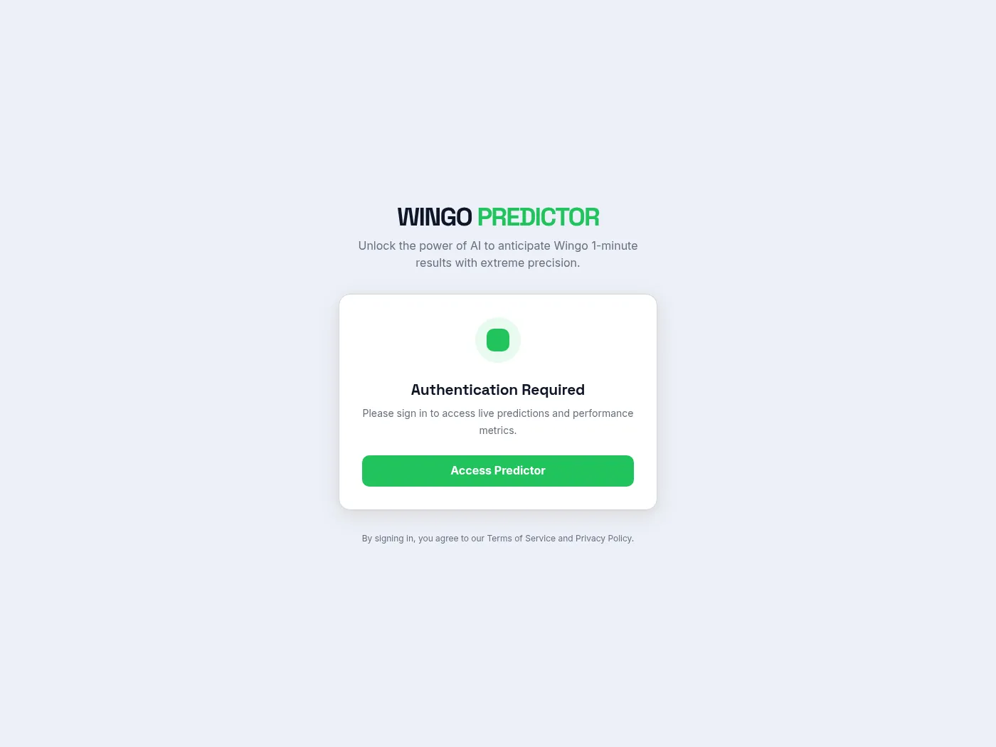 Wingo Predictor
